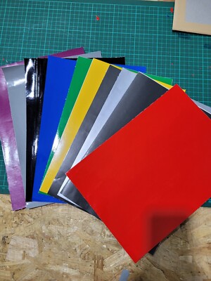 A4 Sticker Vinyl Off Cuts Various random Colours craft supplies | eBay UK