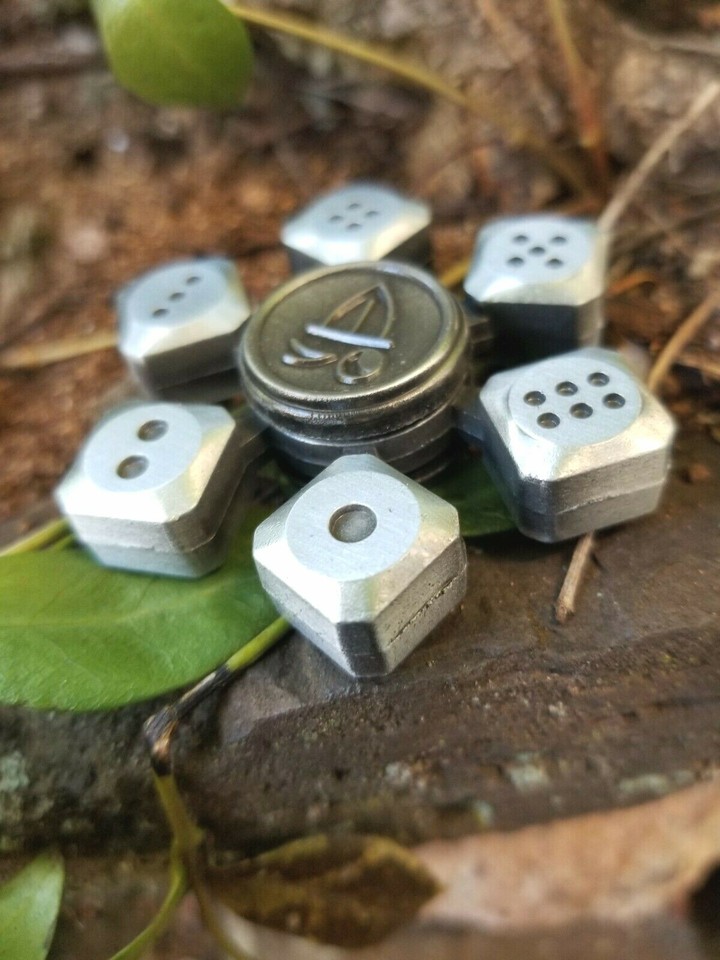 Craps Dice Metal Hand Fidget Spinner Bones, Casino, Good Luck Adult ...
