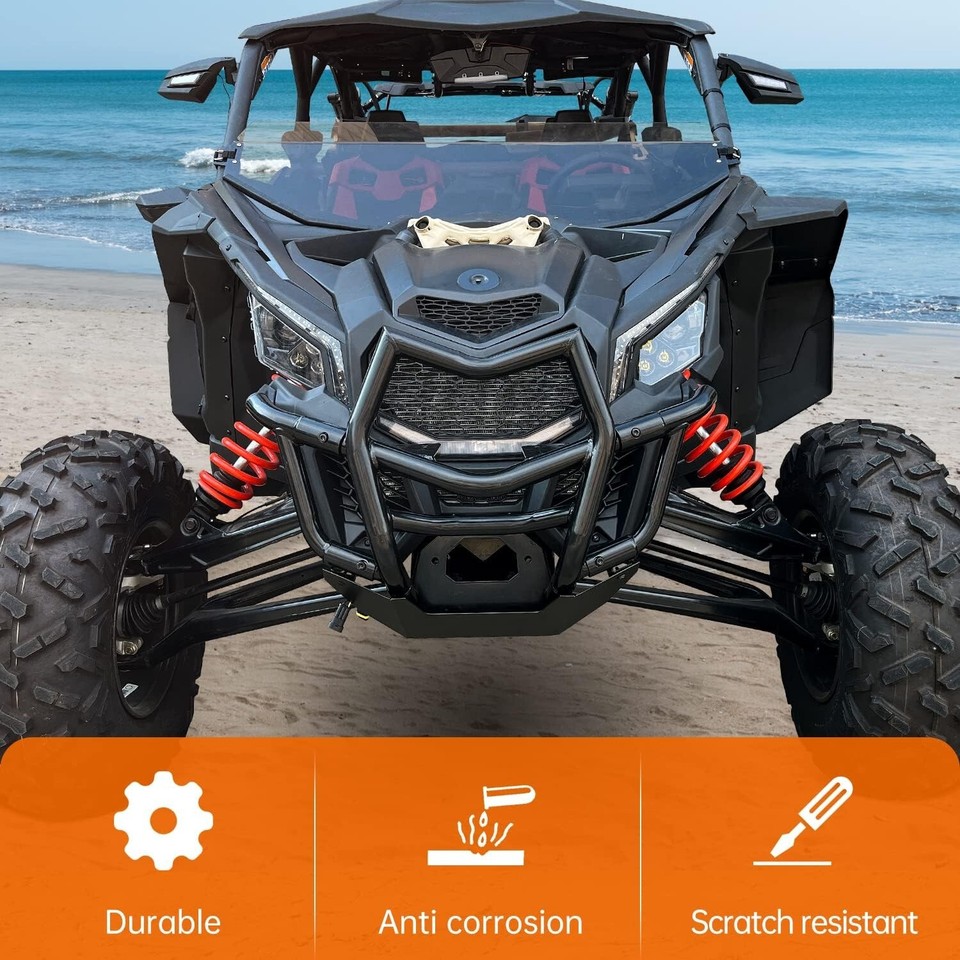 Front Bumper Combined Compatible with Can Am Maverick X3 2017-2025,for ...