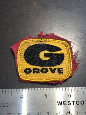 Vintage Uniform Used Trucking Employee Patch Grove Industries | eBay