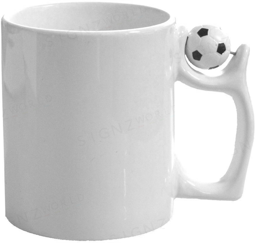 Sublimation Football Mugs 11oz White Coated For Sublimation Printing ...