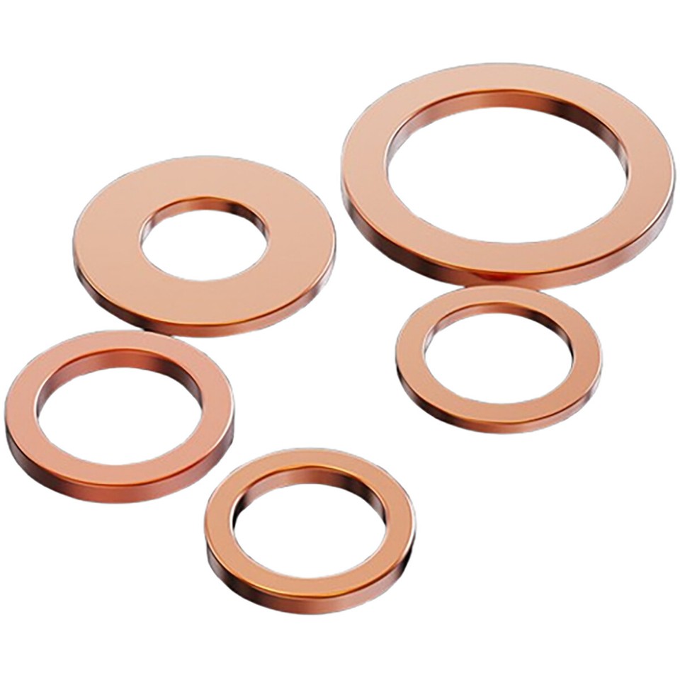 Copper Sealing Washers Metric - M3 M4 M5 M6 M7 M8 M9 M10 to M60 Sump ...