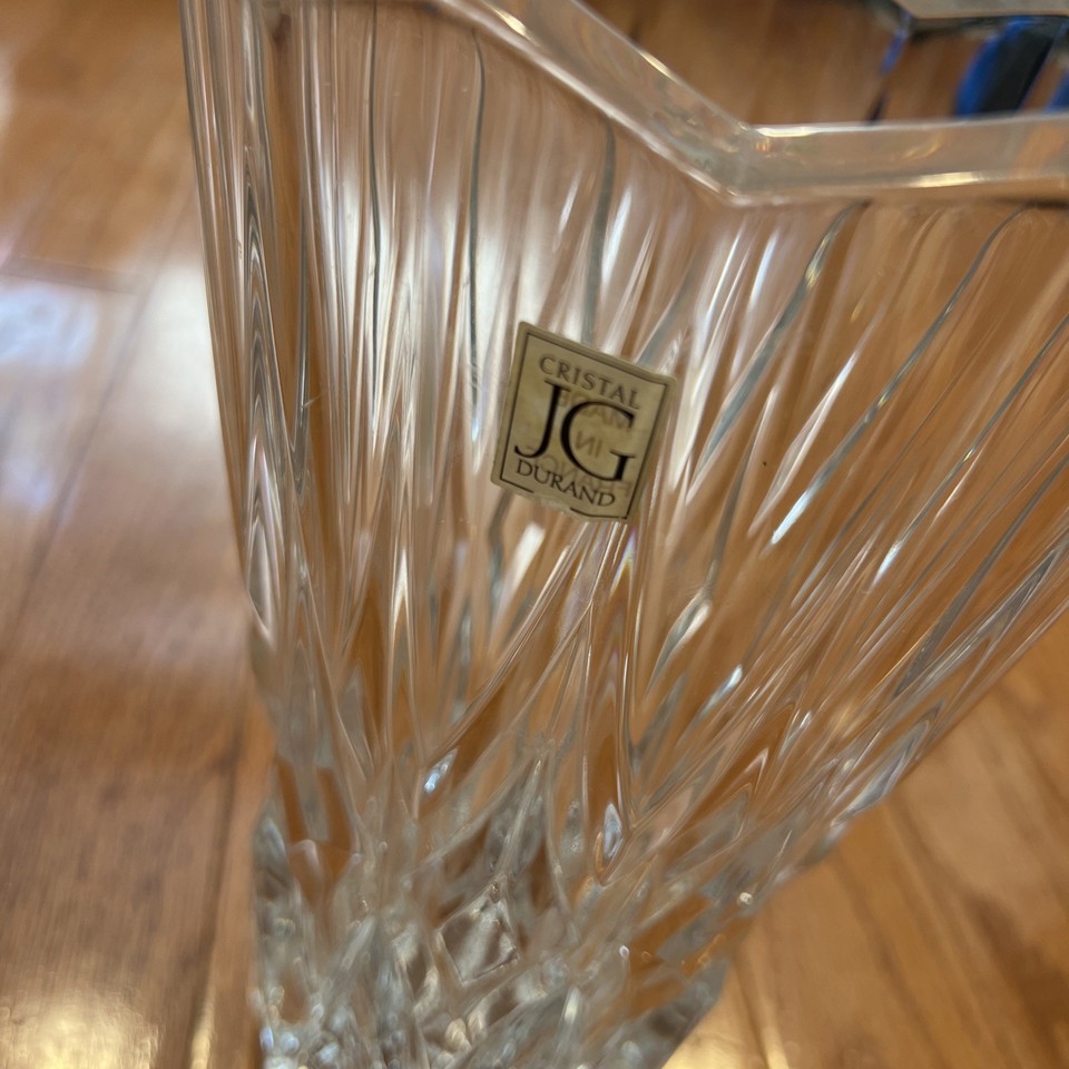 Beautiful Cristal JG Durand France Cathedral 11” 24% Lead Crystal Vase ...