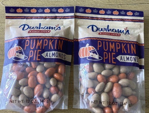2 New Durham’s Pumpkin Pie Candied Almonds 12 oz Each Best By: 09-2026 ...