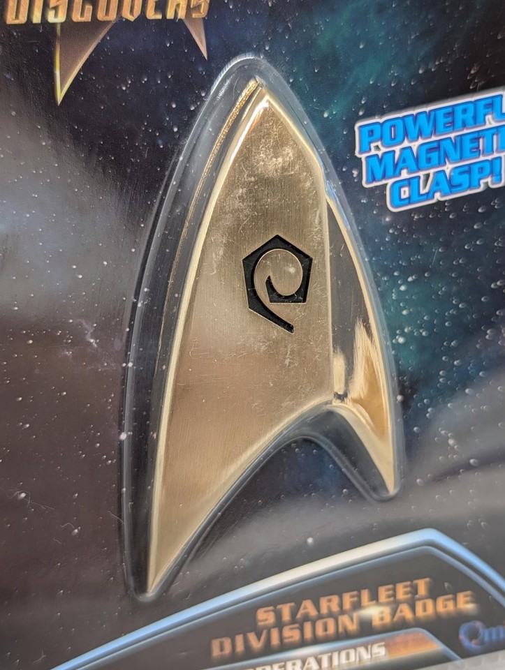 Star Trek Discovery Starfleet Division Badge - Operations | eBay