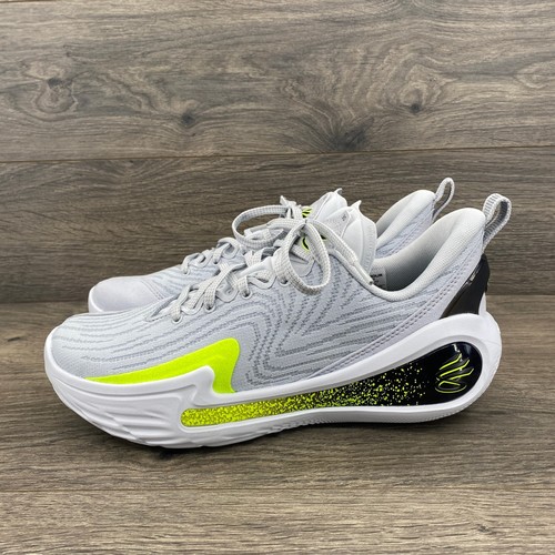 Under Armour Curry 12 Men's Basketball Shoes Grey Neon Size 8 M 3027629 ...