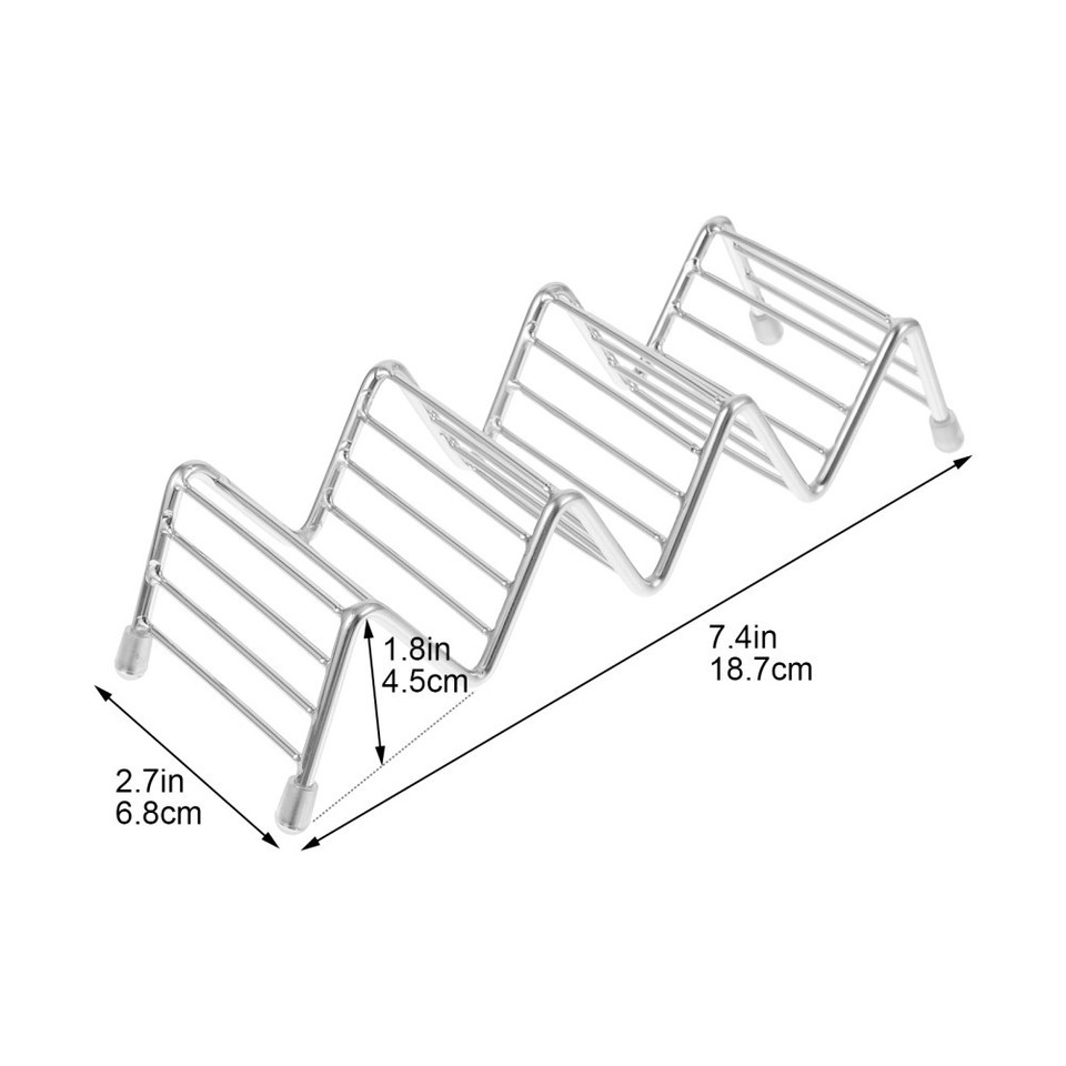 Individual Taco Holder Food Display Rack Party Mexican Pancake Stand ...