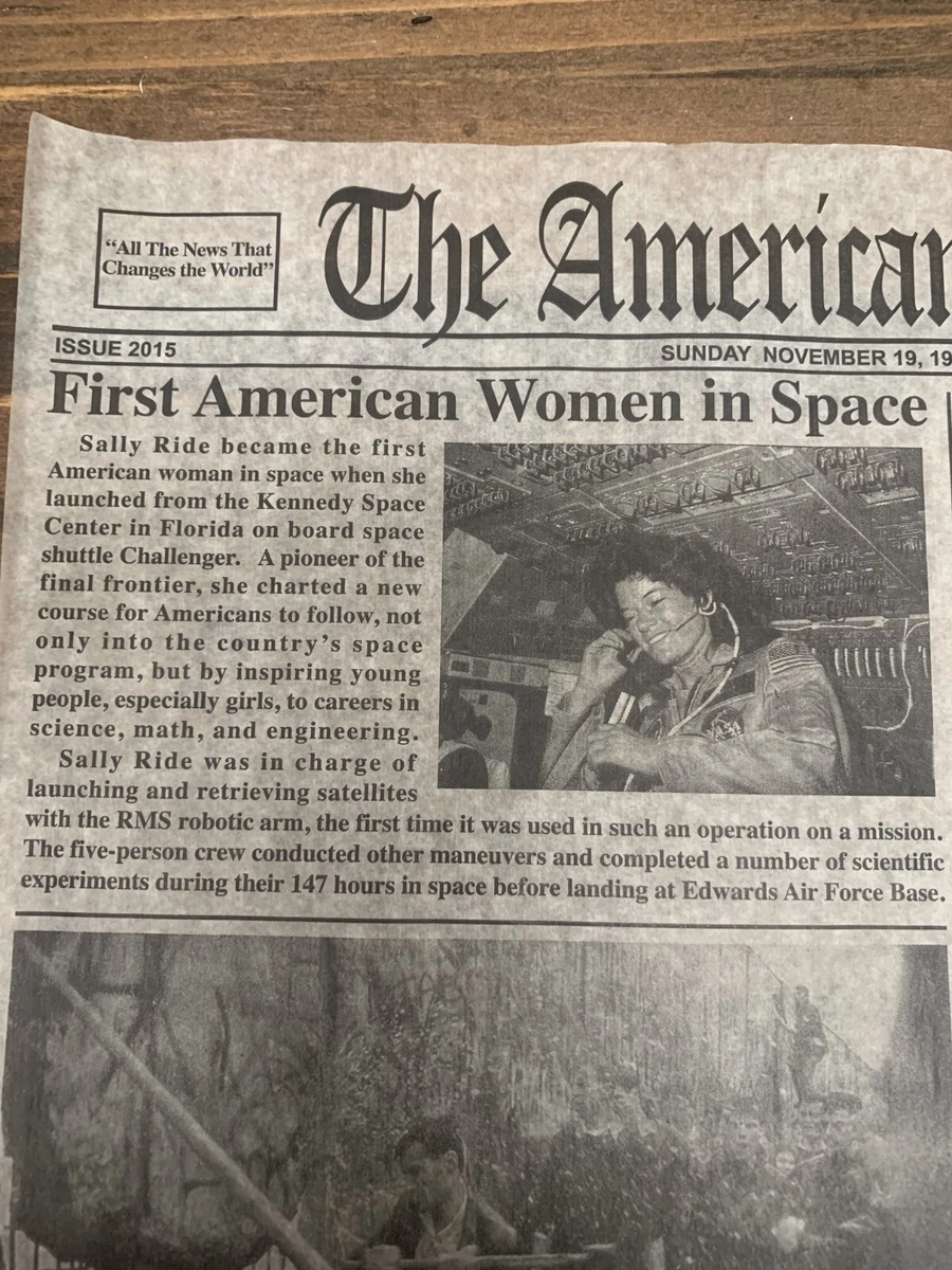 First American In Space Newspaper