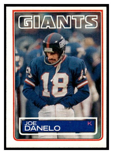 1983 Topps #124 Joe Danelo New York Giants Excellent | eBay