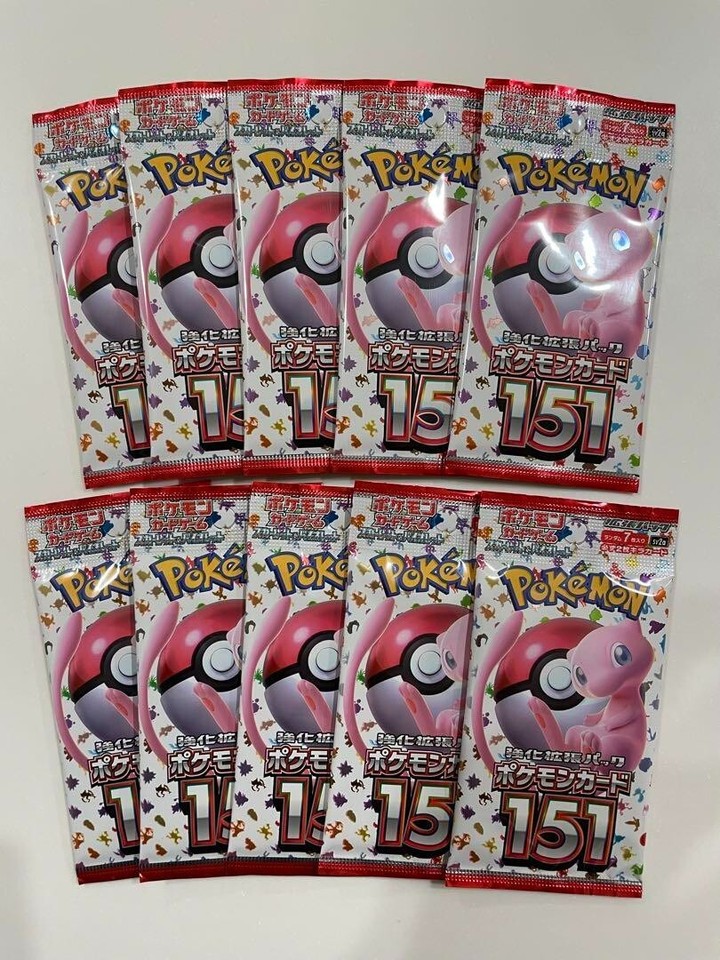 Pokémon Scarlet & Violet TCG Card 151 sv2a Booster 10 pack tracking ...