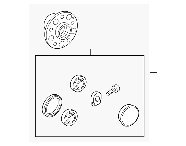 Mercedes-Benz 2043300525 Genuine OEM Front Hub & Bearing for sale ...