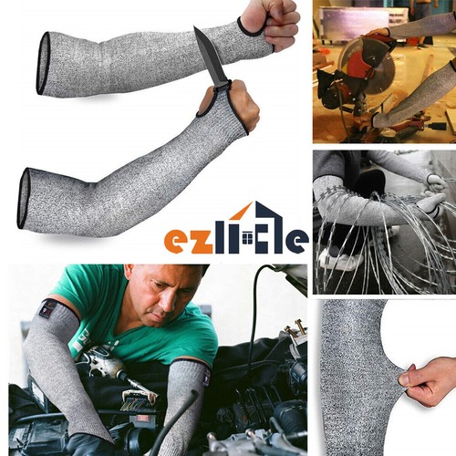 2pc Work Safety Arm Guard Sleeve Anti-Cutting Protective Cut-Resistant ...