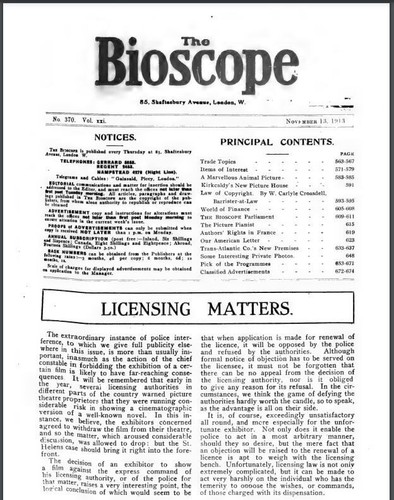 THE BIOSCOPE (UK FILM) MAGAZINE 111 Select Issue Collection On USB ...