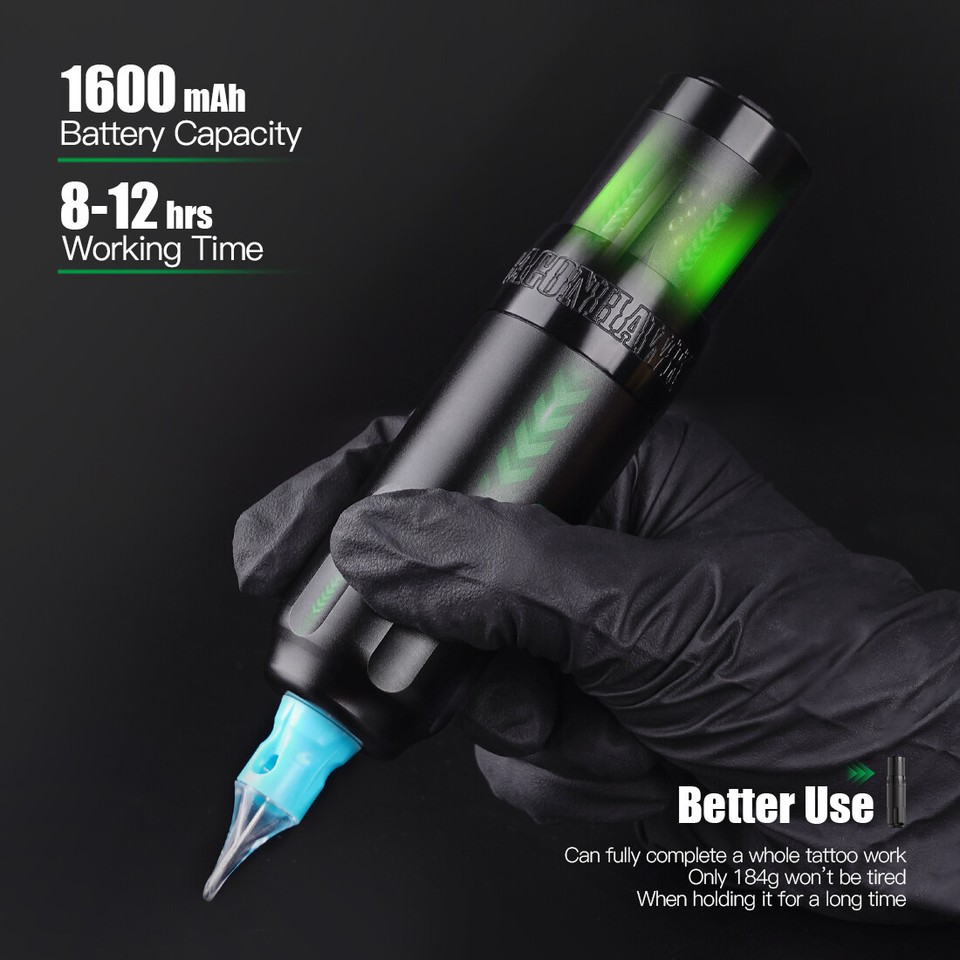 Brushless Motor Pen 4.0mm Stroke Wireless Rotary Tattoo Machine With ...