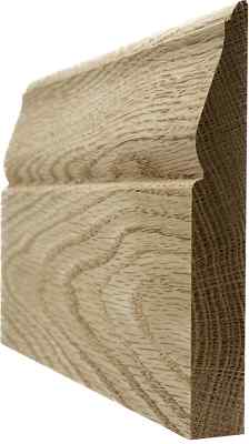 Unfinished Red Oak Baseboard Moulding 3/4 in x 5-1/4 in x 7ft | Solid ...