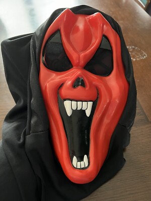 Vintage Red Devil Demon Ghostface Scream Mask Halloween Easter ...