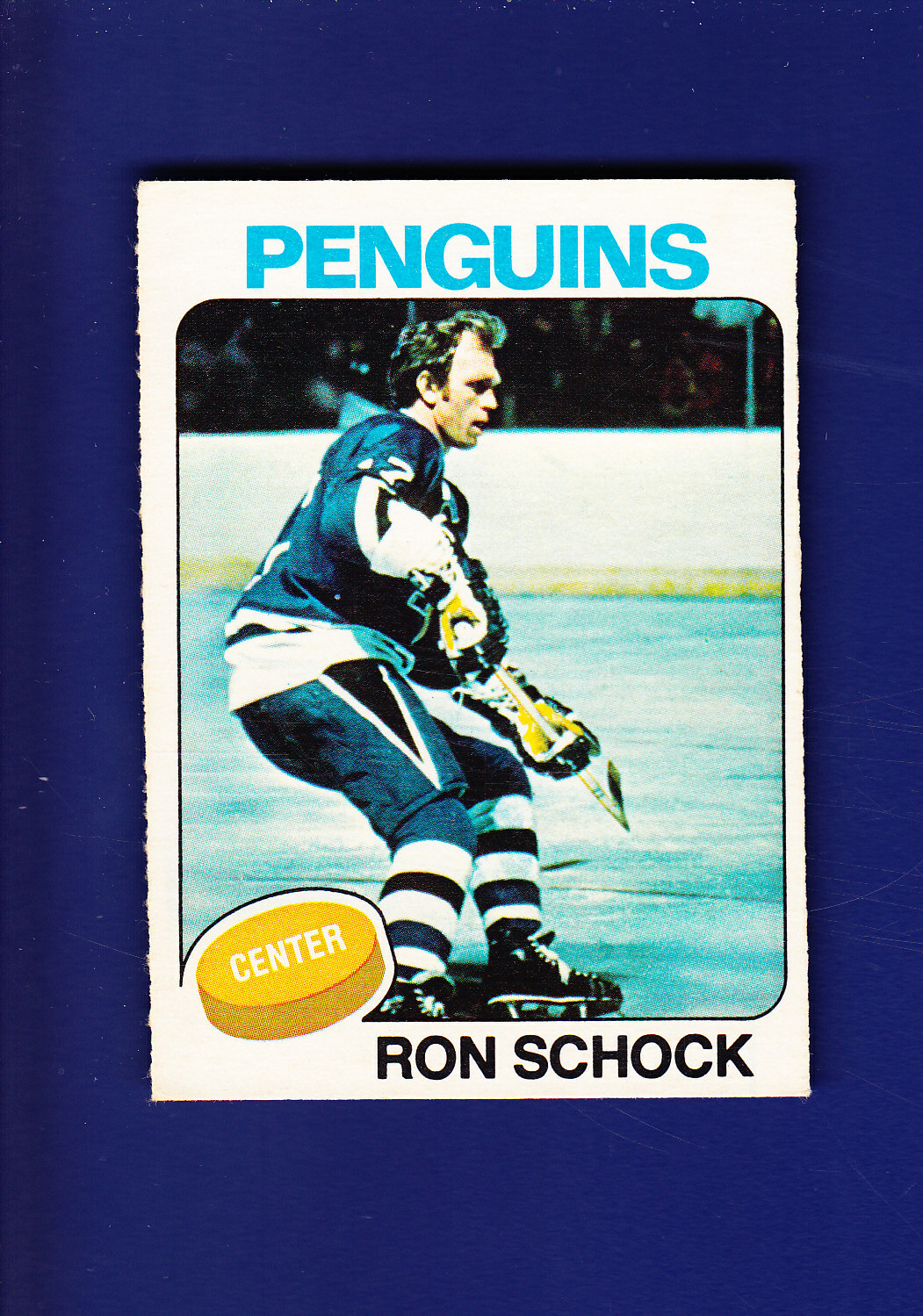 Ron Schock 1975-76 O-PEE-CHEE OPC NHL Hockey #75 (EX+) Pittsburgh ...