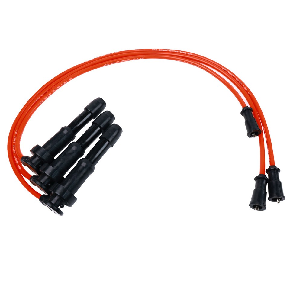 Ignition Coil & Red Spark Plug Wire For Hyundai Santa Fe 3.5L V6 2003 ...