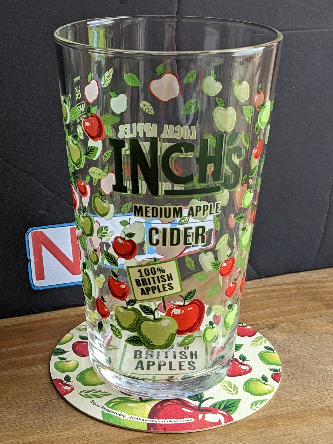 Single Inch's Apple 🍏🍎 Cider Pint Glass Brand New | eBay UK