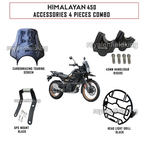 Fit For Royal Enfield New Himalayan 450 "4 Pcs Accessories Combo Pack ...