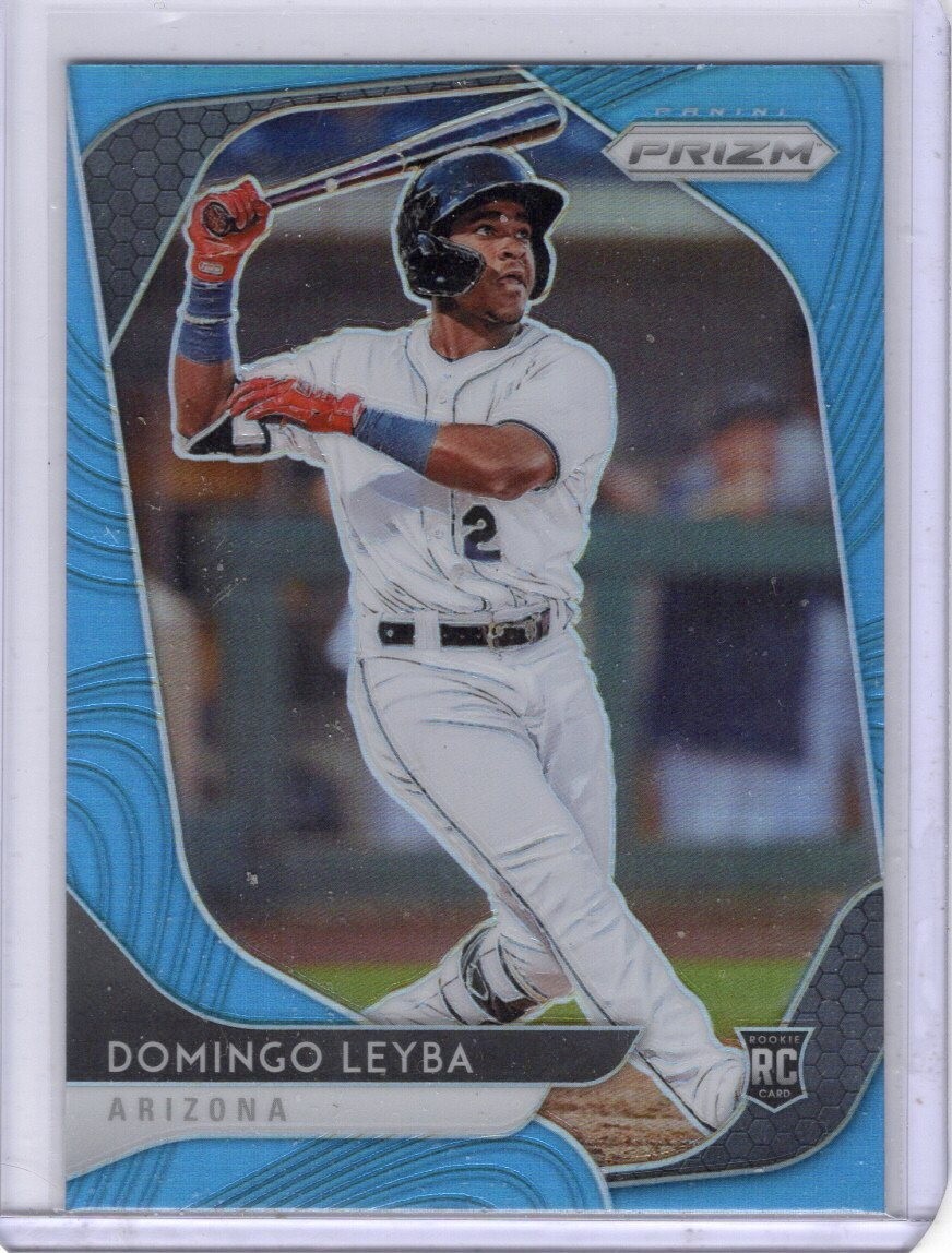 2020 Panini Prizm Carolina Blue RC #10 Domingo Leyba Arizona ...
