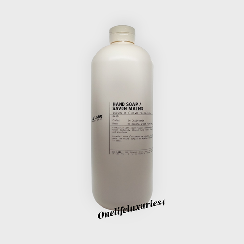 Le Labo Hand Soap Basil 33.8 oz / 1000 ml 1 litre New | eBay