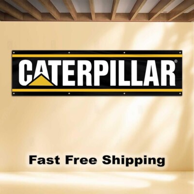 Caterpillar 2'X8' BANNER FLAG | eBay