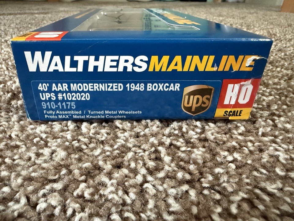 Walthers 910-1175 HO Scale UPS AAR Modernized 1948 Boxcar #102020 LN ...