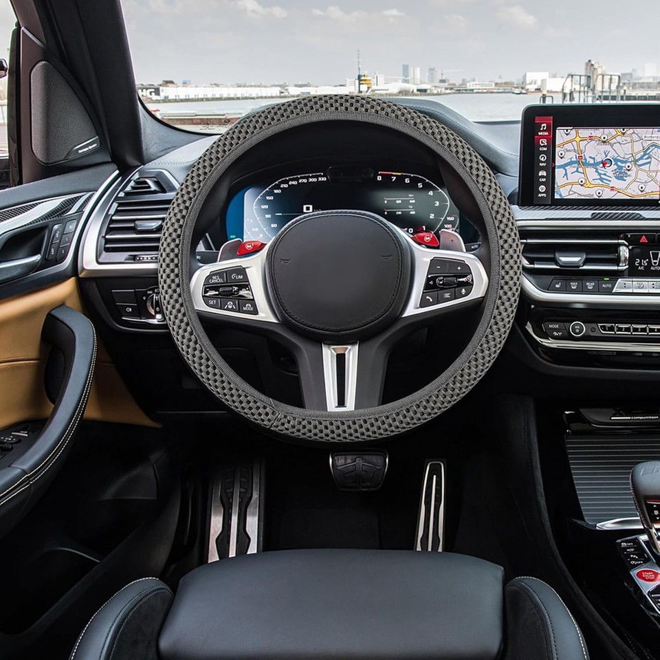 Universal Elastic Stretch Steering Wheel Cover,Warm in Winter,Cool in ...