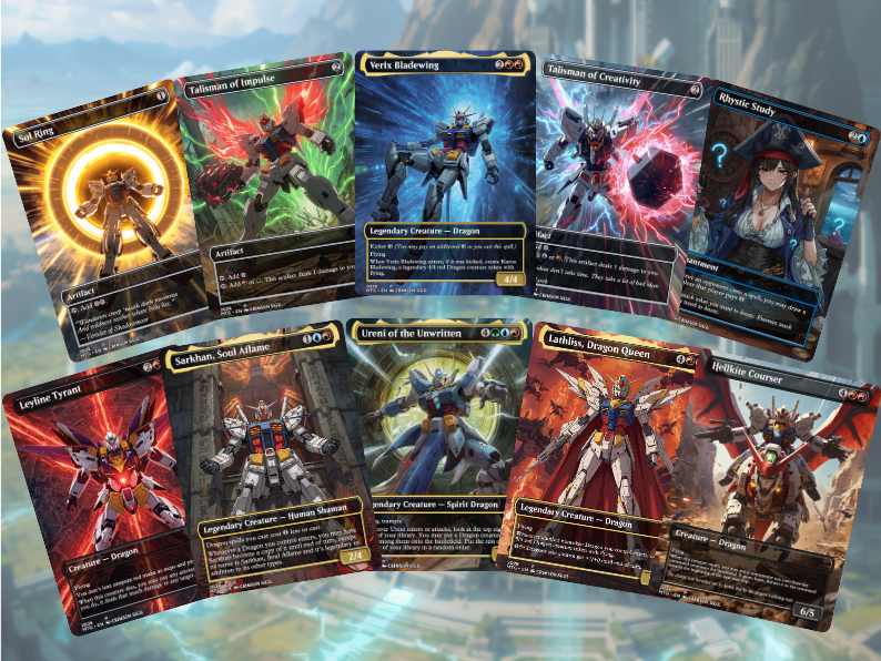 MTG Gundam Commander Deck | 100-Card+Tokens Premium Proxy EDH Mecha Set ...
