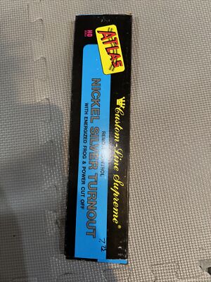 ATLAS HO Remote Control Nickel Silver #4 RIGHT TURNOUT Energized Frog ...