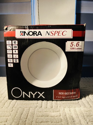 NORA NSPEC ONYX NOX-563 SERIES 5" / 6" HIGH LUMEN LED RETROFIT | eBay