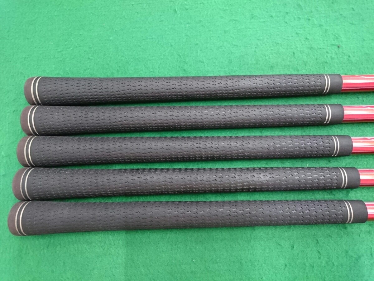 Golf Iron Set PRGR iD Nabla Red 2013 Original Carbon Flex M-37(R) 5pcs ...