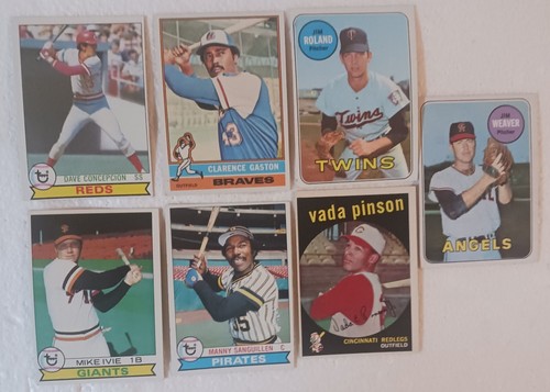 7 Vintage 50s 60s 70s MLB Trading Cards Baseball Lot | eBay