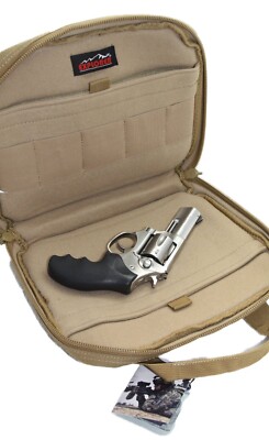 Pistol Soft Case Handgun Tactical Range Bag Gun Pouch Shooting Lockable ...