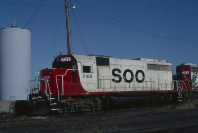 Railroad Slide - Soo Line #733 Locomotive Minneapolis Minnesota EMD ...