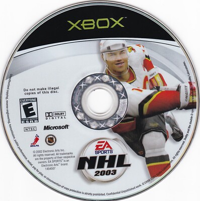 NHL 2003 (Microsoft Xbox, 2002) **DISC ONLY** 14633145458| eBay
