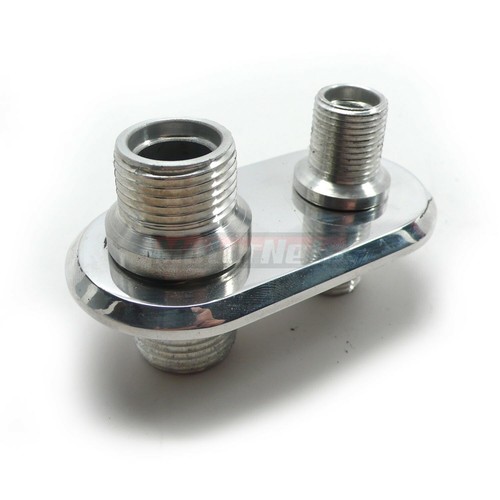 Billet Aluminum 2 Port Air Conditioning / Heater Firewall Bulkhead ...