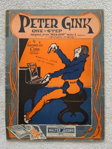 Peter Gink Peer Gynt 1917 Sheet Music George L Cobb M5x | eBay
