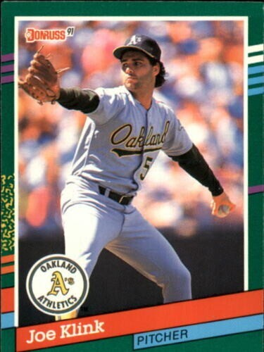 1991 Donruss Oakland Athletics Baseball Card #591 Joe Klink | eBay