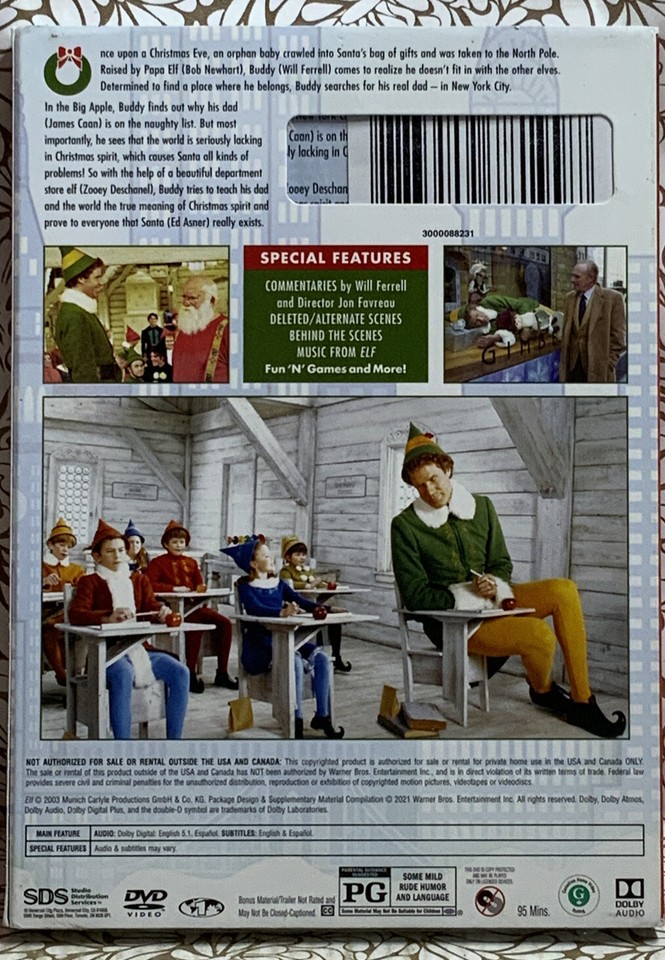 📀 Elf (DVD, 2003) W/Slipcover NEW 794043716829| eBay