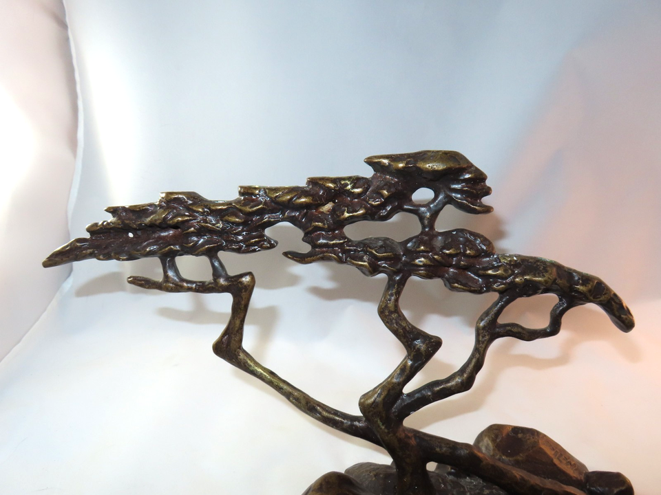 Vintage Scott Nelles Bronze Tree of Life Menorah Sculpture~Judaica ...