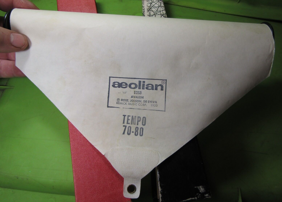 "Avalon" 1920 Al Jolson Aeolian Piano Roll 1253 Played by Al Short ...