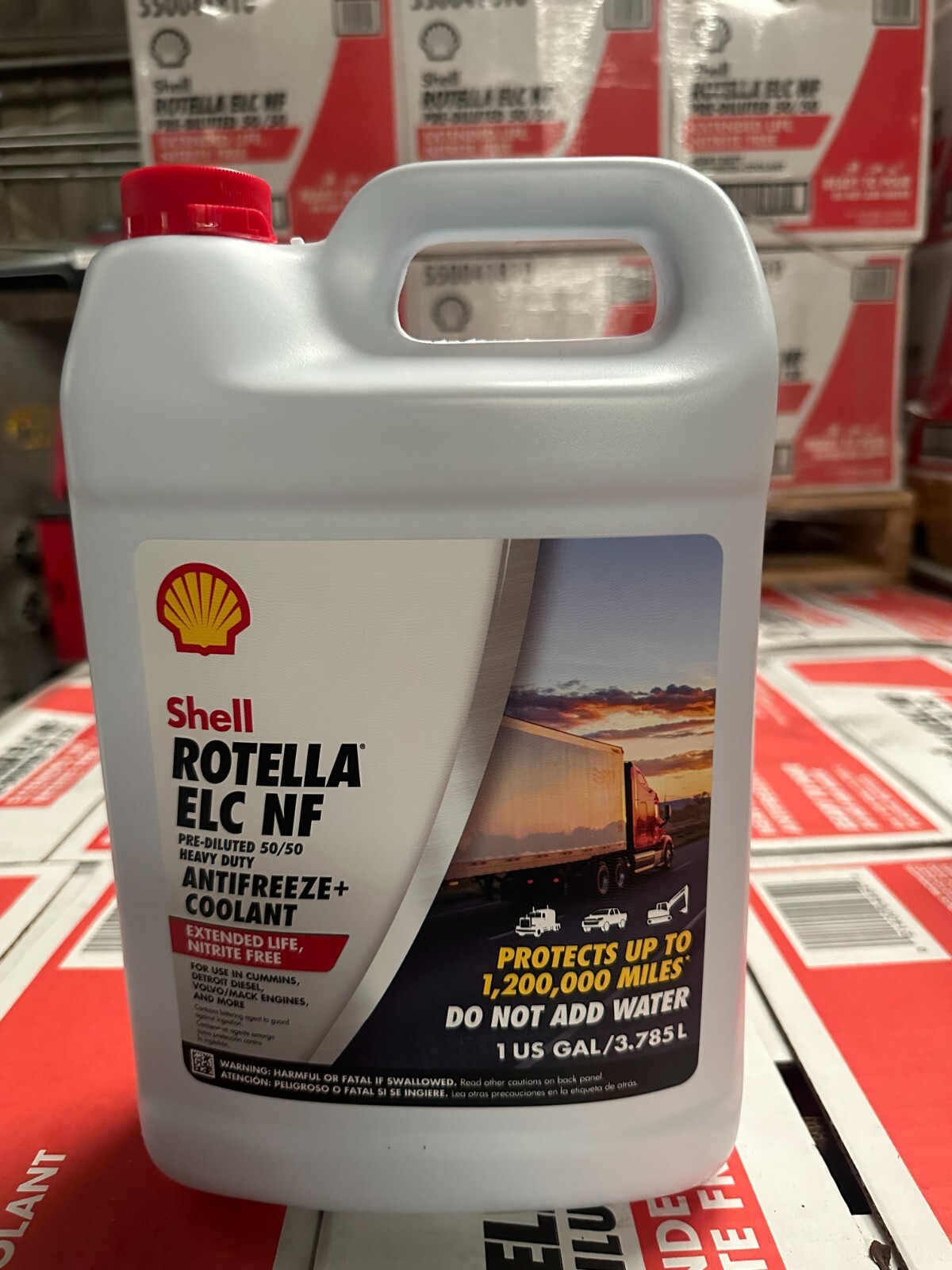 Extended Life Coolant 600000 Miles Shell Rotella ELC 50/50 Coolant ...