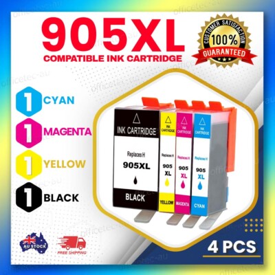 4 x Compatible Ink Cartridge 905XL for HP Officejet Pro 6950 6956 6960 ...