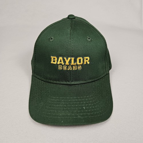 Baylor Bears Hat Green Spellout Snapback Adjustable Gold Embroidered ...