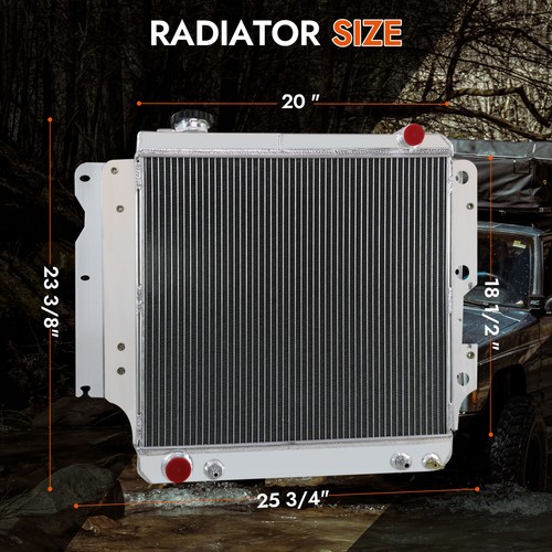 3Row Radiator For 1987-06 JEEP WRANGLER YJ/ TJ/ LJ WRANGLER 2.4L 2.5L 4 ...