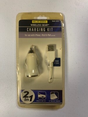 Dollar General Model G0257 Wireless Gear 2-In-1 Charging Kit: iPhone ...