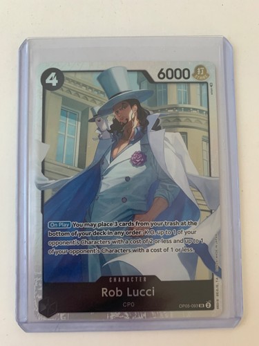 One Piece Card Game Rob Lucci OP05-093 SR - Awakening of the New Era | eBay