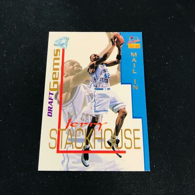 1995-96 Signature Rookies JERRY STACKHOUSE RC Draft Gems NC Tar Heels ...